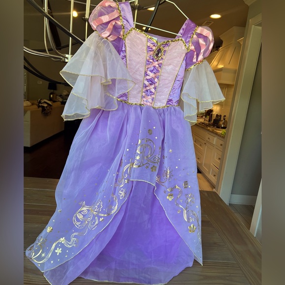 Disney | Costumes | Rapunzel Dress Costume 78 Disney Including Necklace ...